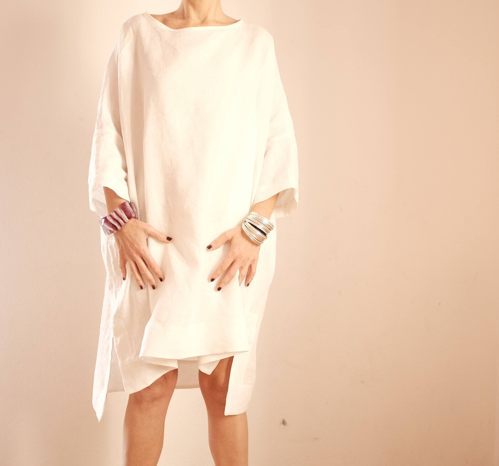 Plus Size Linen Tunic - Plus Size Linen Dresses - Linen Tunic XXL ...