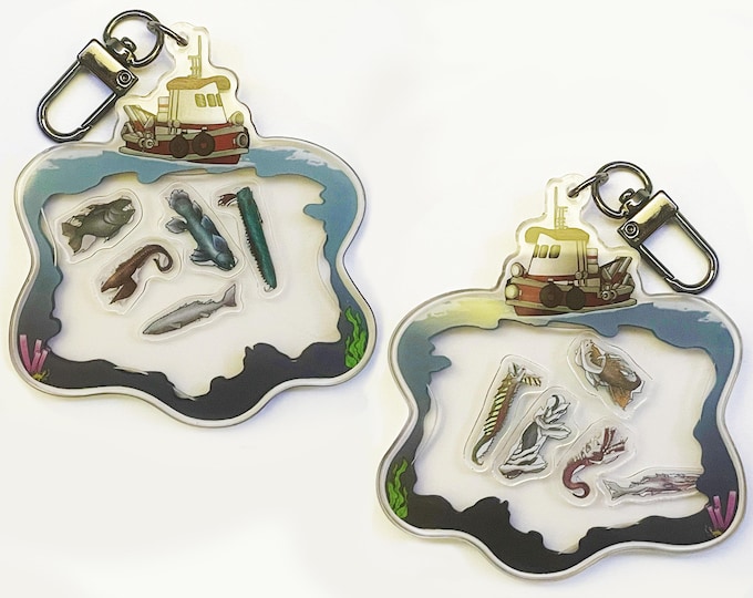 NEW: Dredge Eldritch Fishing Game Shaker Acrylic Charm - Etsy