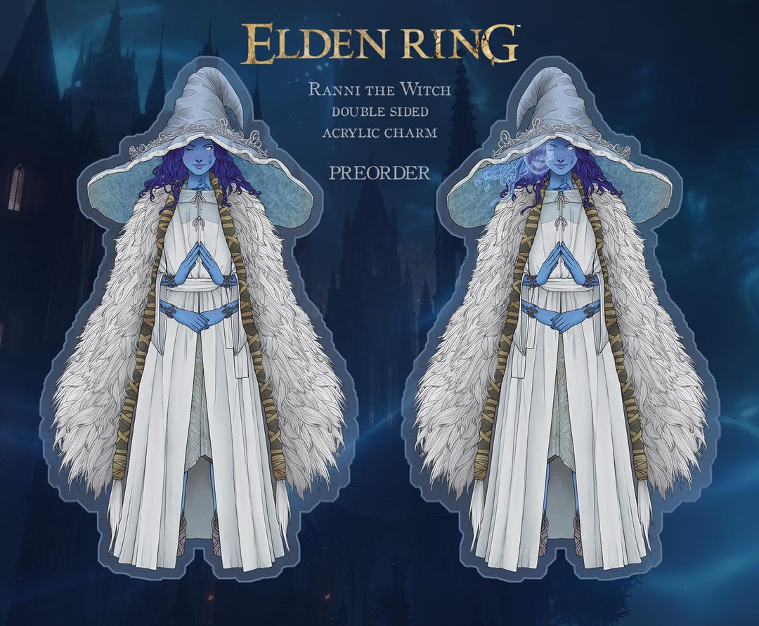 Elden Ring Ranni the Witch Double Sided Acrylic Charm - Etsy
