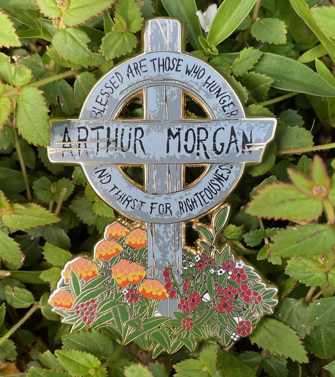 NEW: RDR2 Arthur Morgan Red Dead Redemption Grave Hard Enamel Pin - Etsy UK