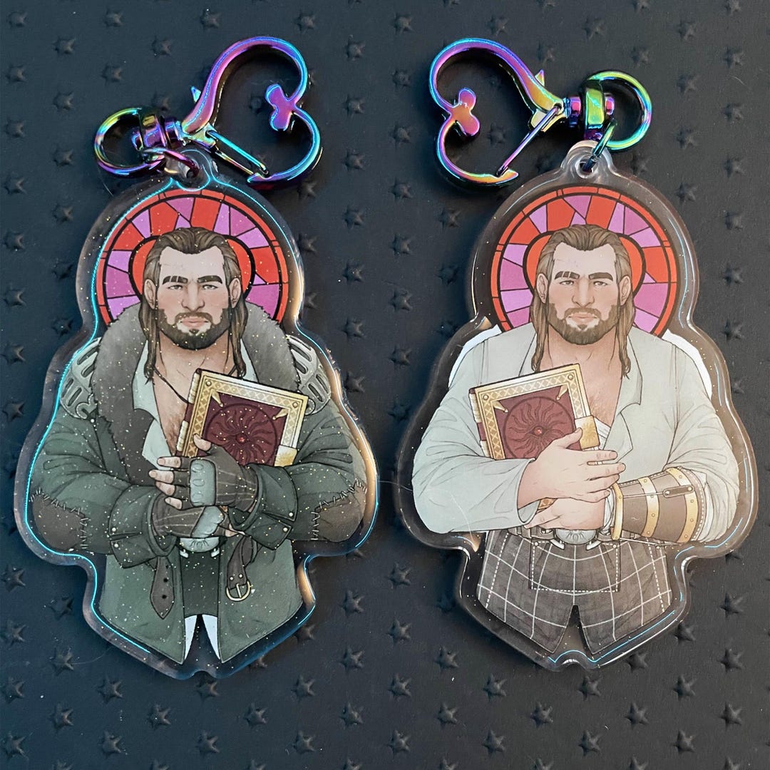 NUEVO: Amuleto acrílico de doble cara de Dragon Age Veilguard DATV de ...