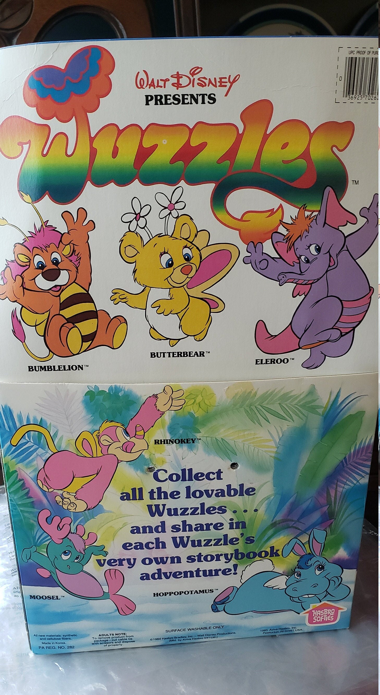 3 Walt Disney Presents VINTAGE Wuzzles: Eleroo, Moosel, and ...