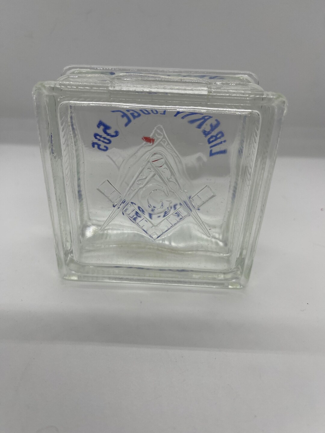 Masonic Glass Block Bank - Etsy