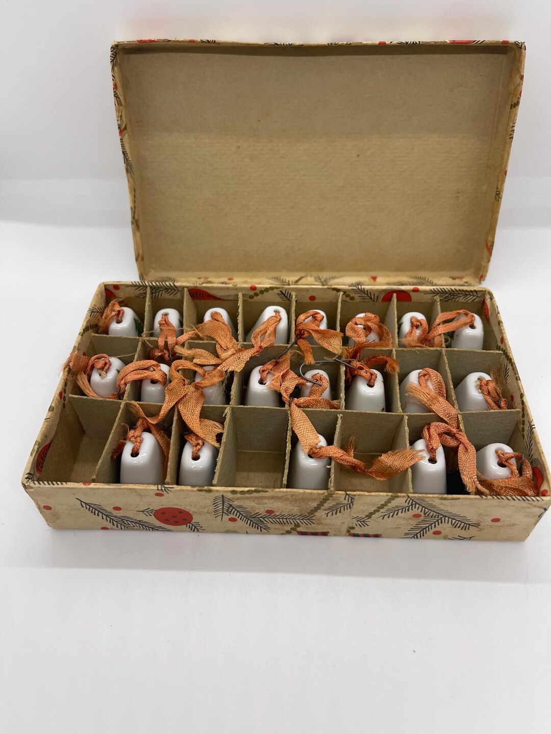 Vintage Porcelain Miniature Merry Christmas Bells in Original Box - Etsy