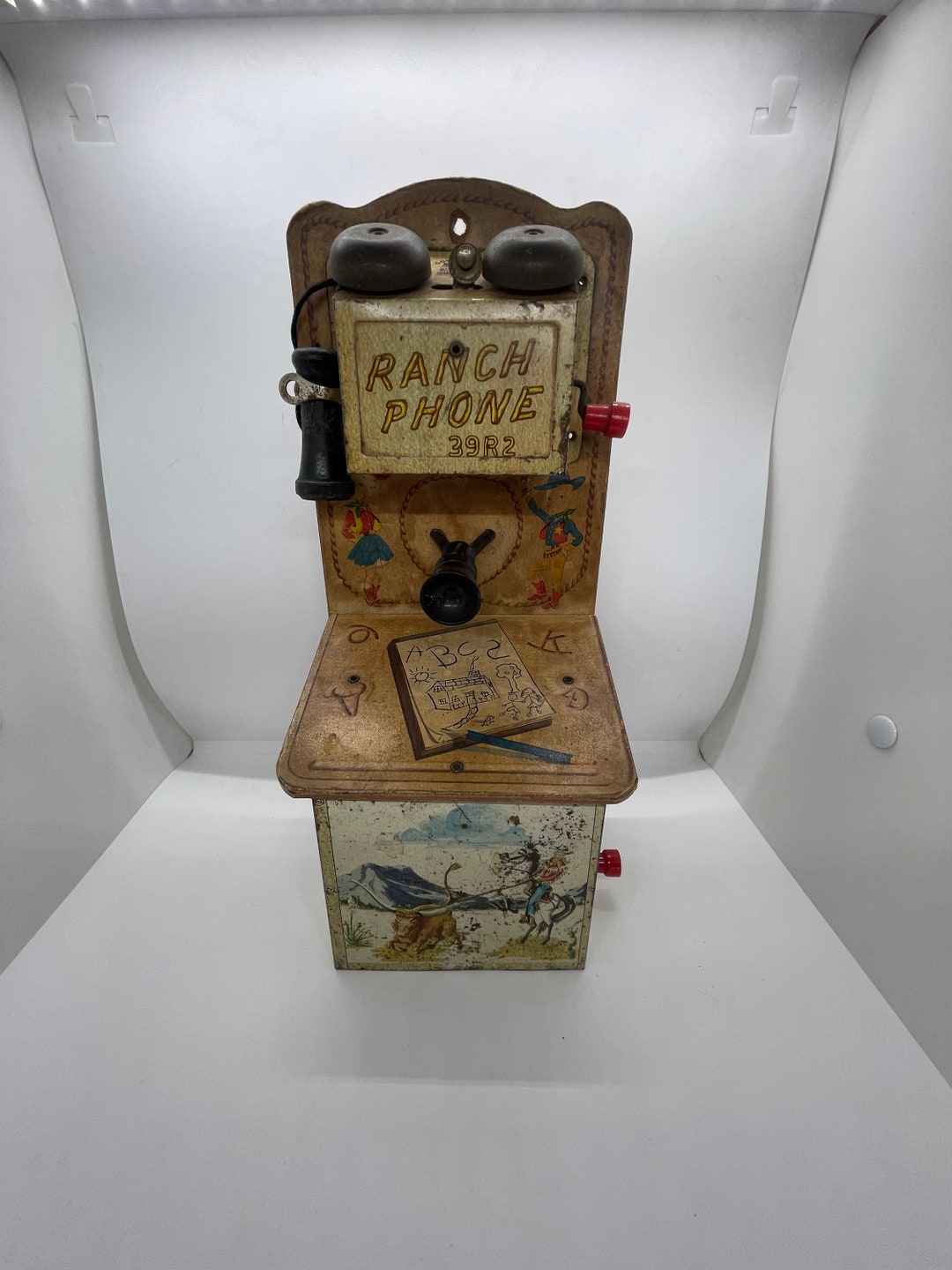 Vintage Toy Ranch Phone Gong Bell Company 1950s - Etsy