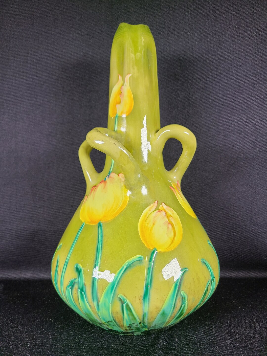 Vintage Tulip Vase, Riessner Stellmacher & Kessel Amphora Pottery, Art ...