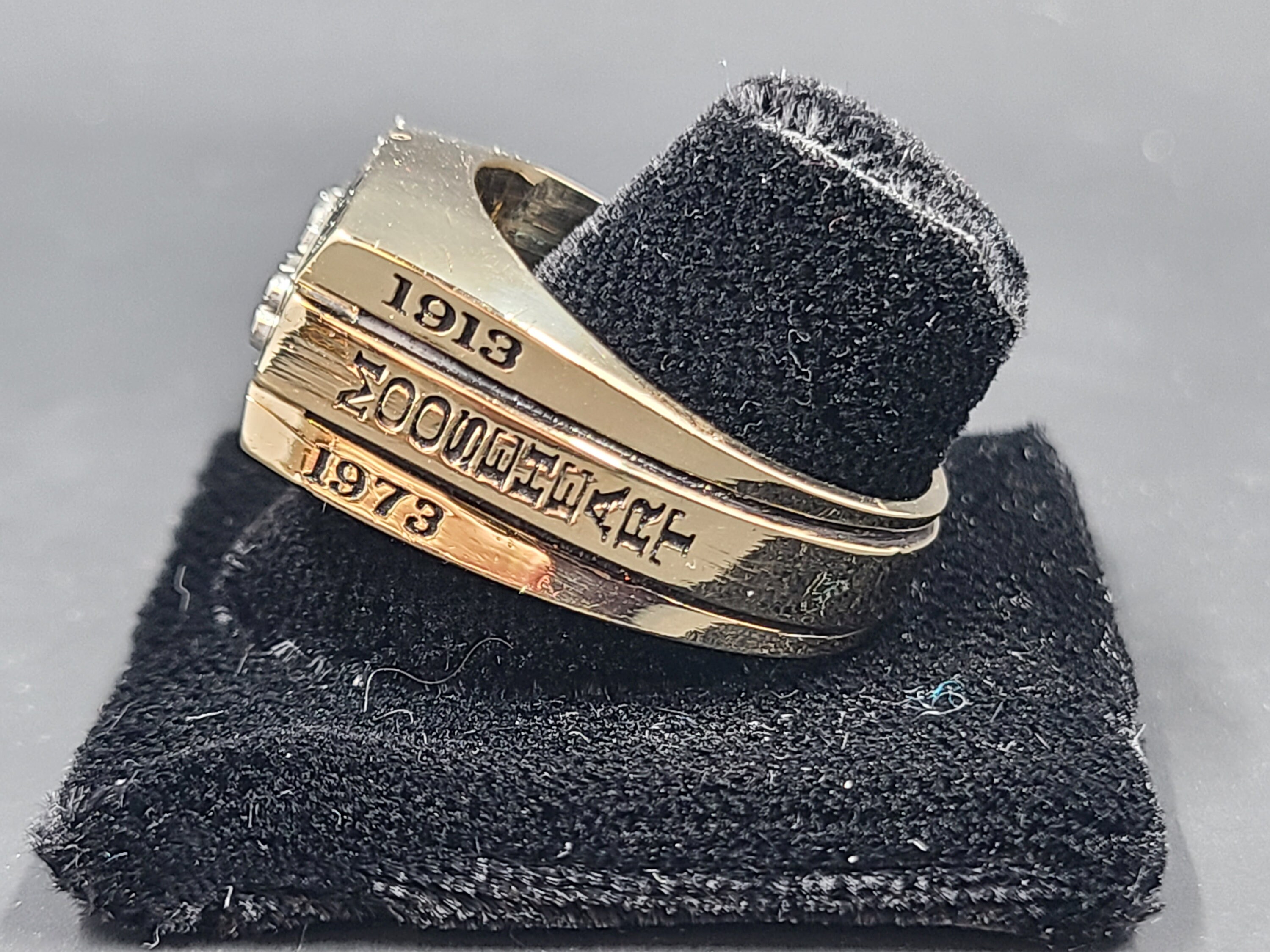 10K Gold Million Moose Ring, Vintage 1973 Anniversary Mooseheart Moosehaven Mens Fraternity ...