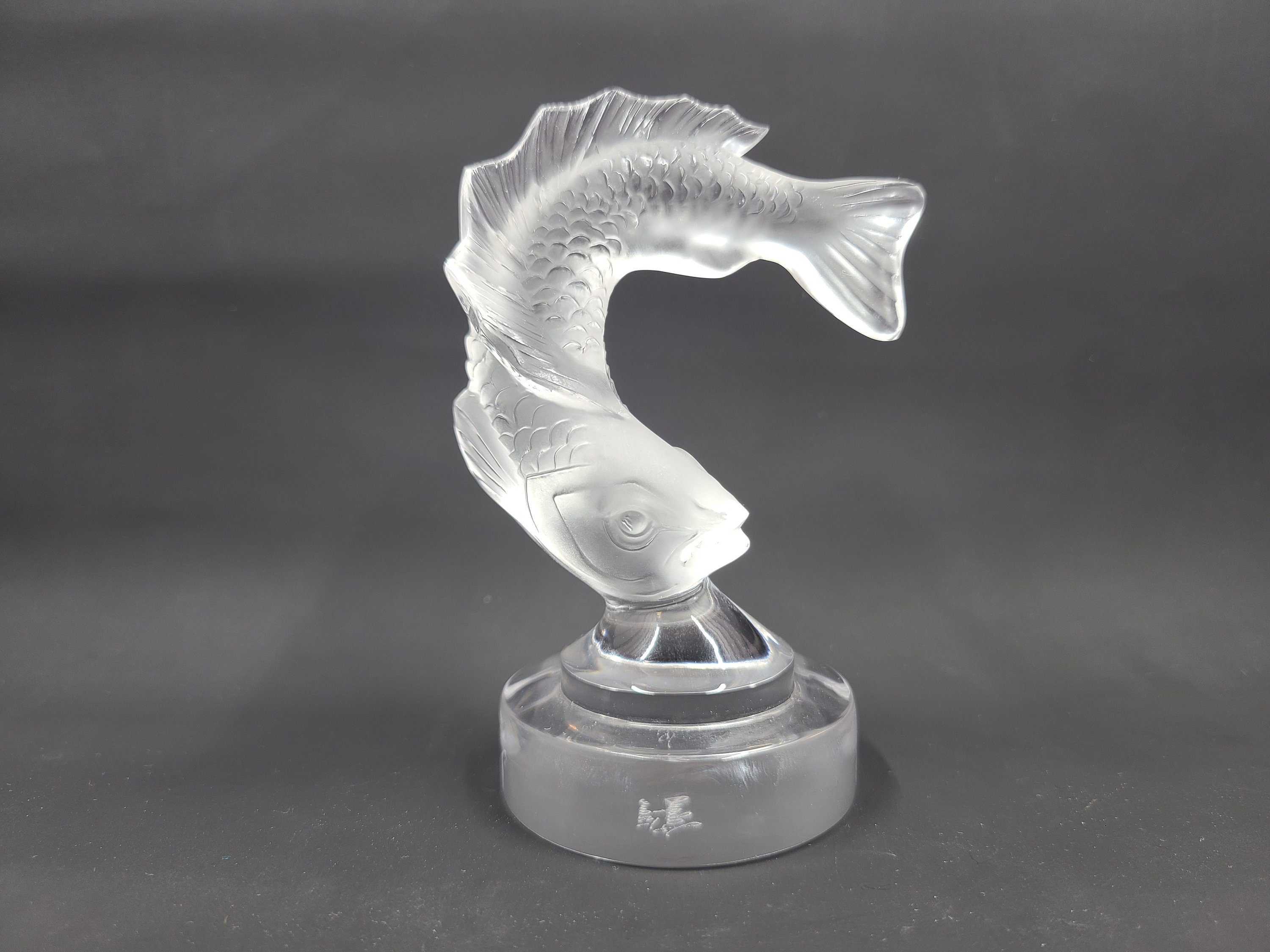 Lalique Leaping Koi Goujon Fish Figurine, Vintage Crystal - Etsy