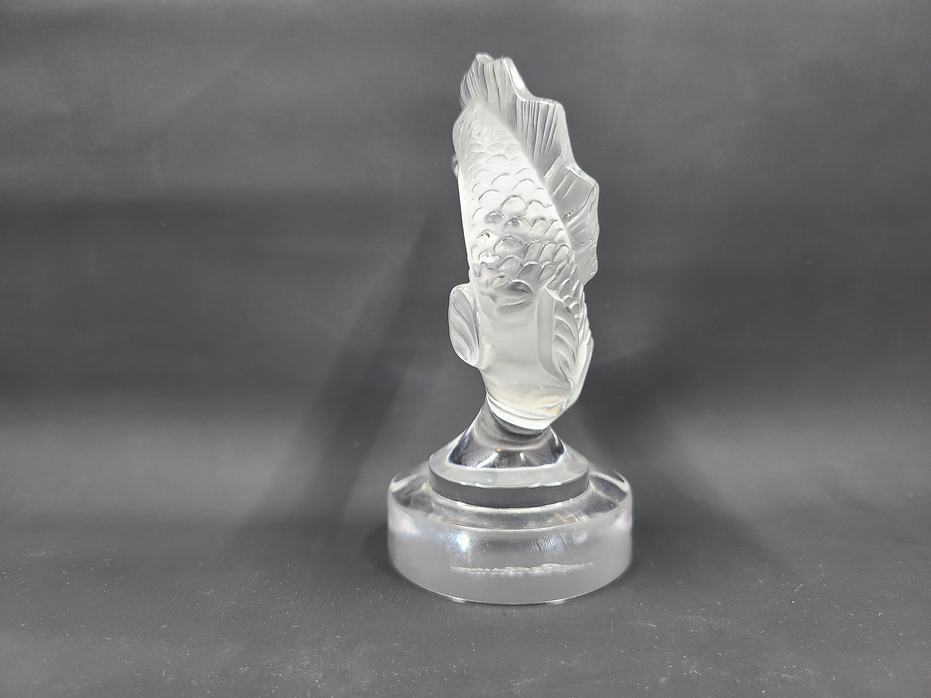 Lalique Leaping Koi Goujon Fish Figurine, Vintage Crystal - Etsy