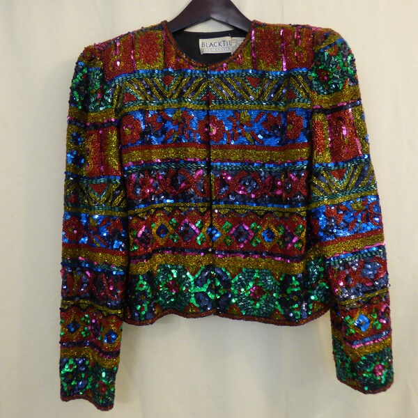 Beaded Ladies Evening Jacket - Etsy