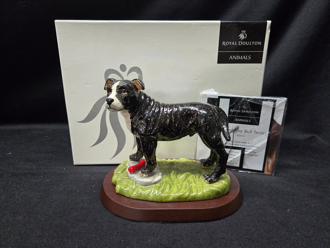 Royal Doulton Staffordshire Bull Terrier RDA 67 Bone China Figurine - Etsy