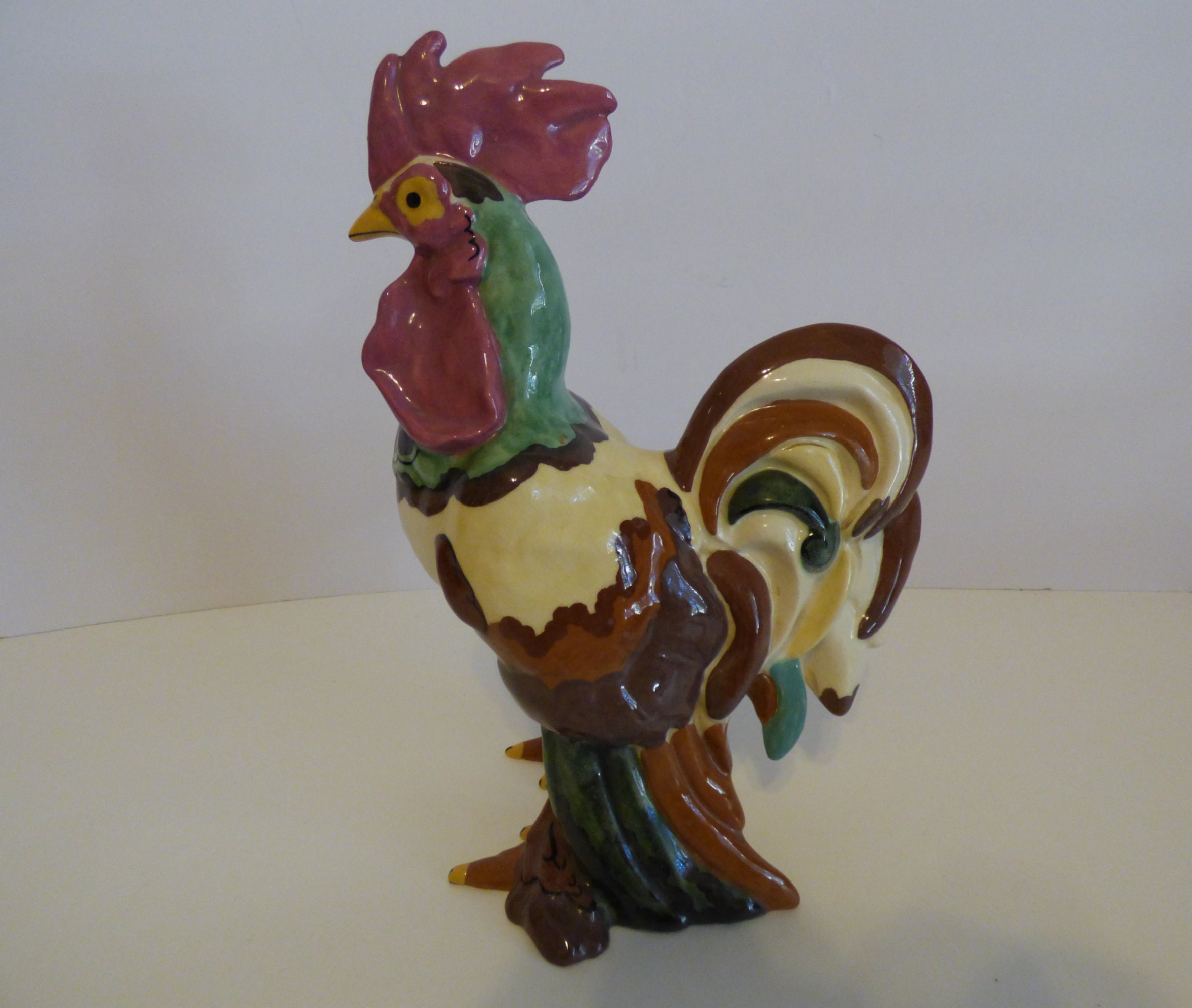 Kay Finch Pottery Chanticleer or Rooster bobby Socks - Etsy UK
