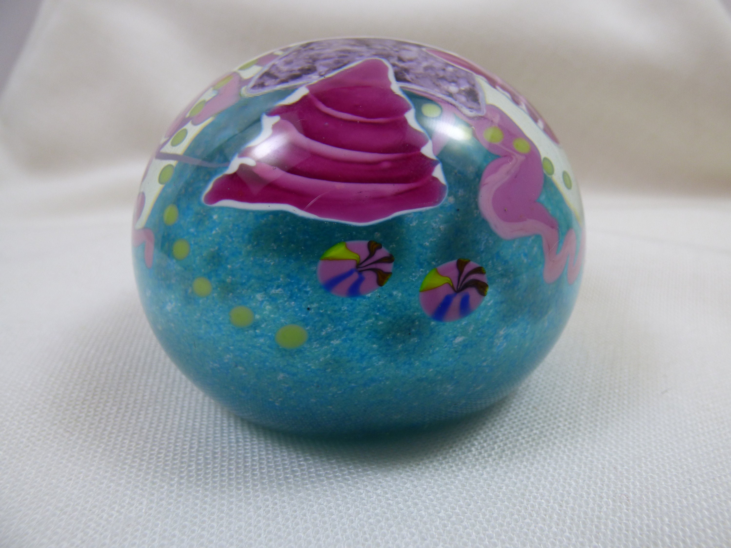 Don Bagwell Glass Paperweight Signed 1992 Handblown - Etsy