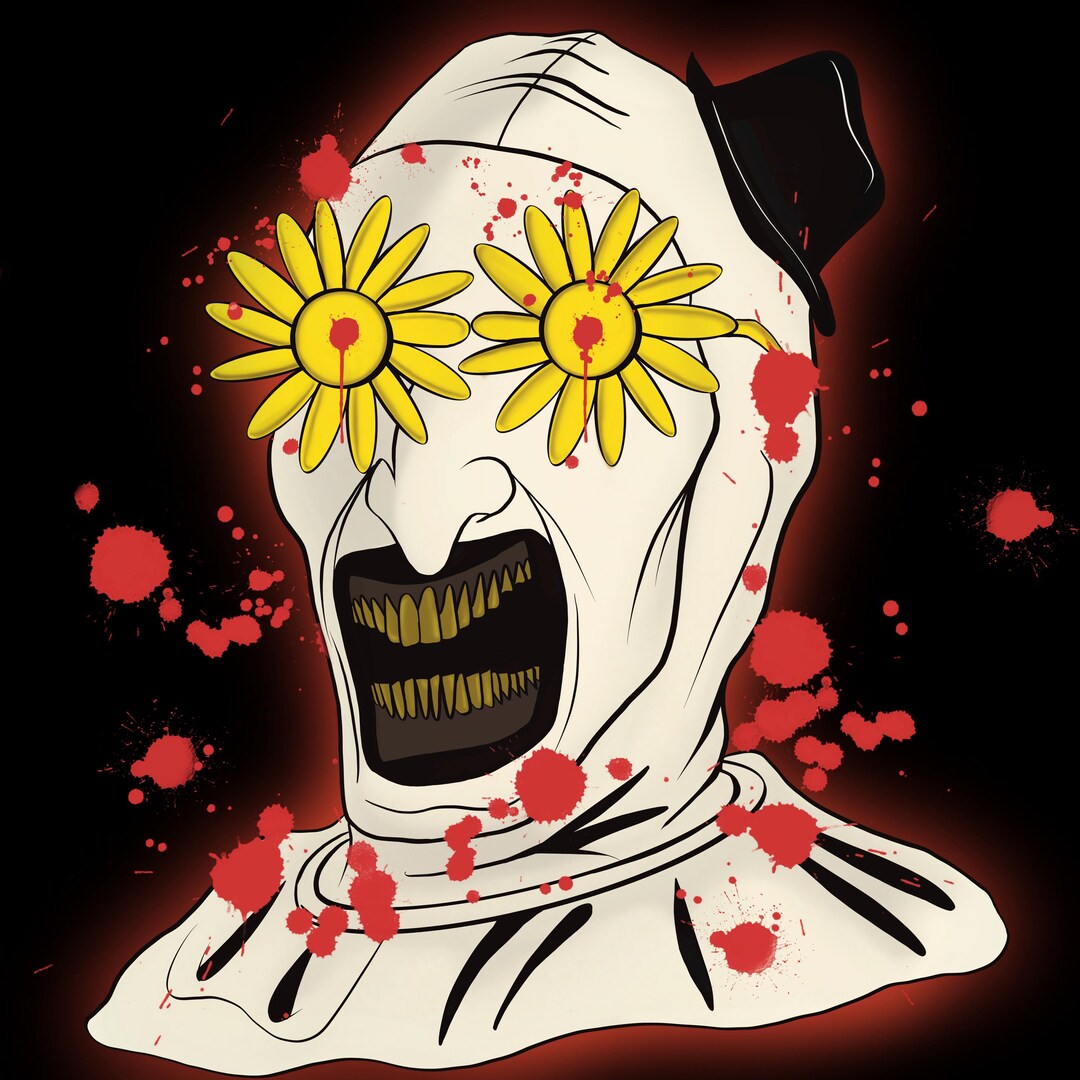 Art the Clown Keychain Terrifier Horror Stickershorror Keychains ...