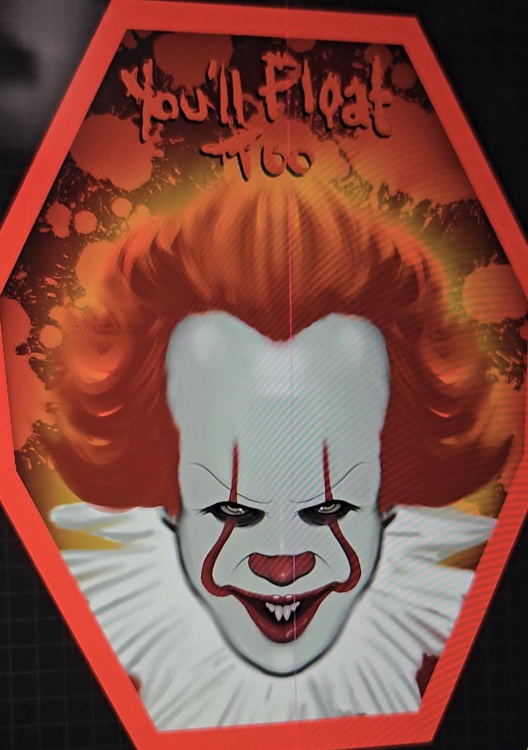 Pennywise the Clown Sticker IT Horror Stickers Horror Keychains ...