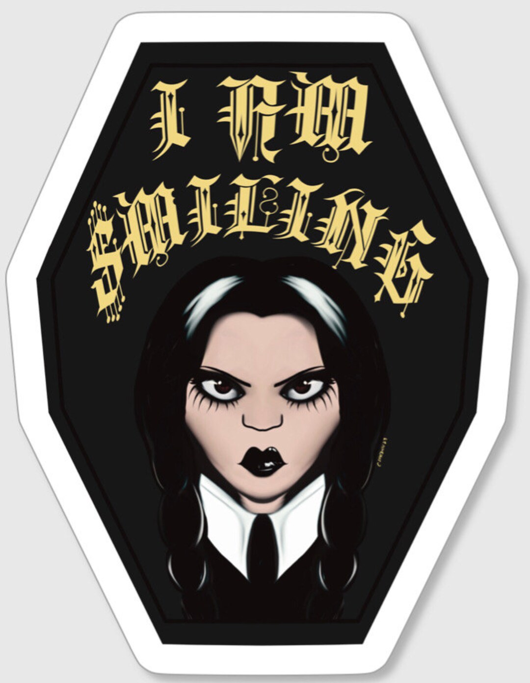 Wednesday Addams Stickers Addams Family Stickers Halloween - Etsy