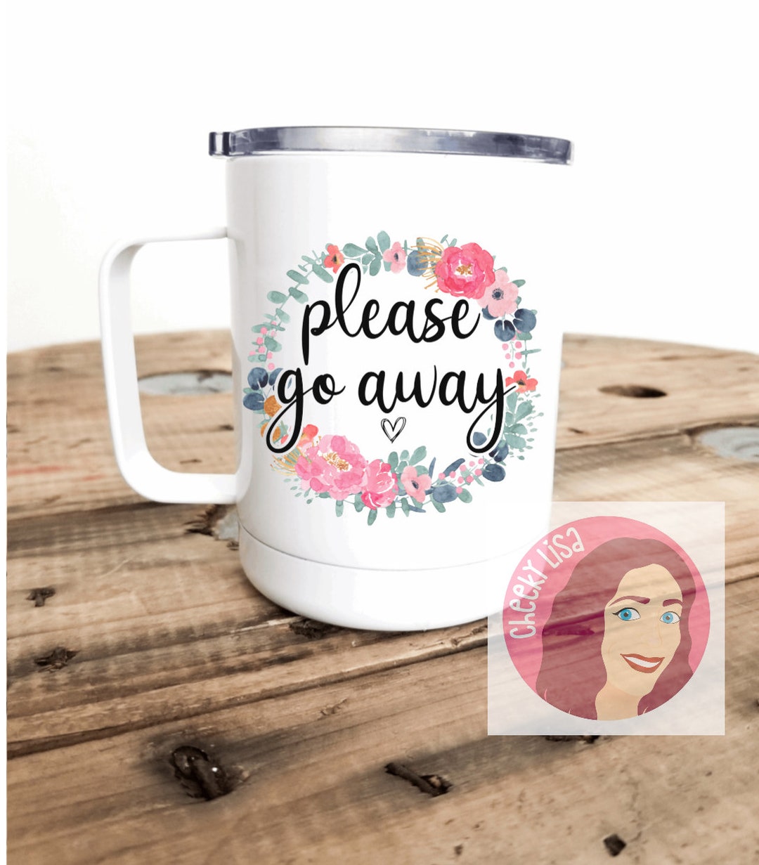 Please Go Away Camping Mug, Funny Wine Tumbler, Adult Humor Funny ...