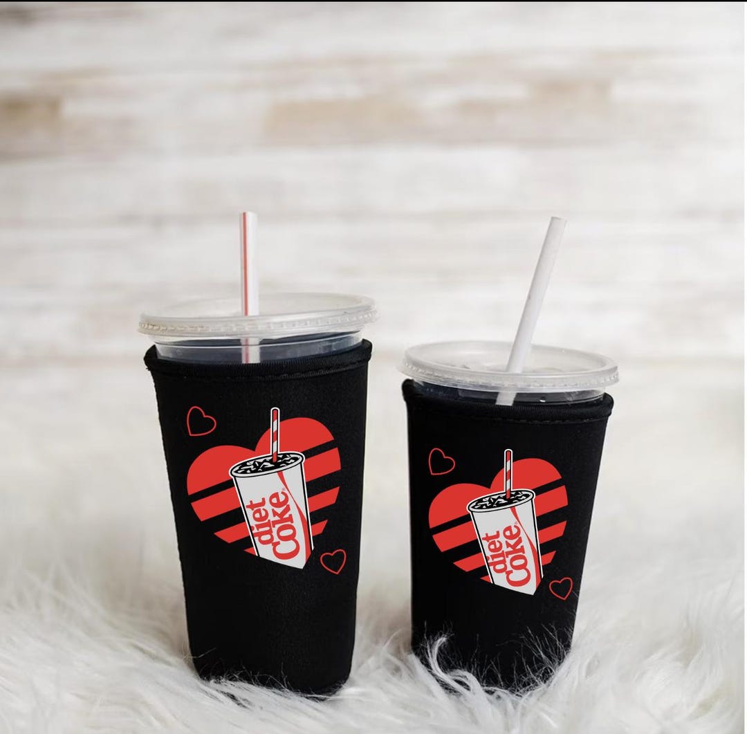 Personalized Neoprene Iced Coffee Cozy, Diet Coke Sleeve, 32 Oz Pop ...