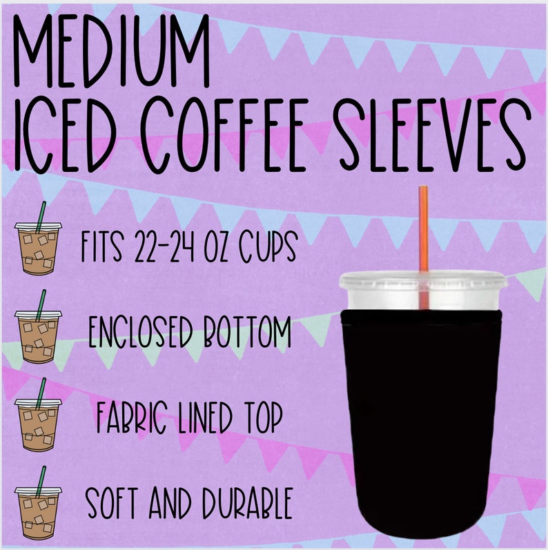 Personalized Neoprene Iced Coffee Cozy, Diet Coke Sleeve, 32 Oz Pop ...