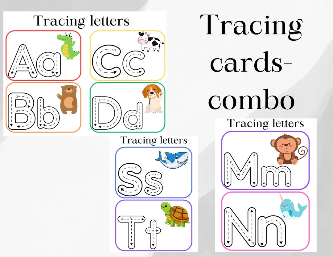 Tracing UC/LC Letters-combo Listing!-digital Download - Etsy
