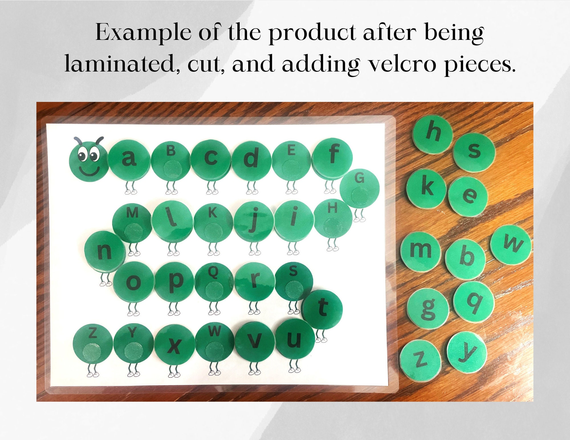 Caterpillar UC/LC Letter Matching Digital Download - Etsy