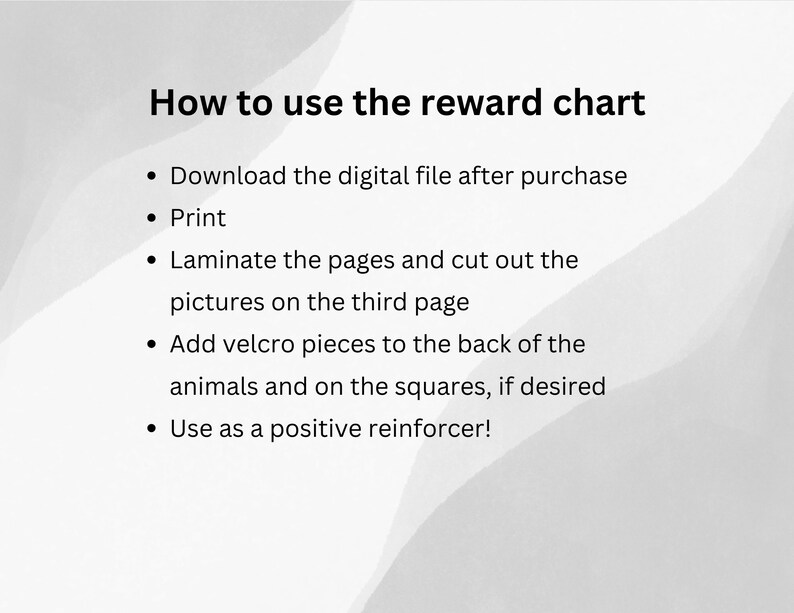 Reward Chart Multipack-digital Download - Etsy
