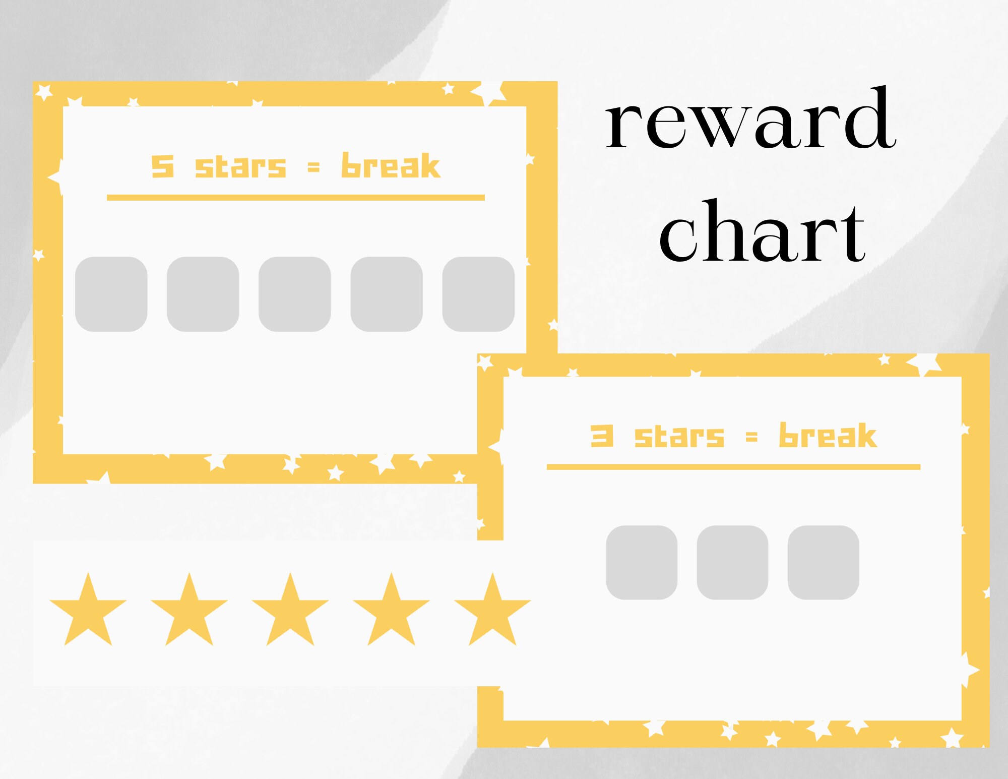 Reward Chart-digital Download - Etsy