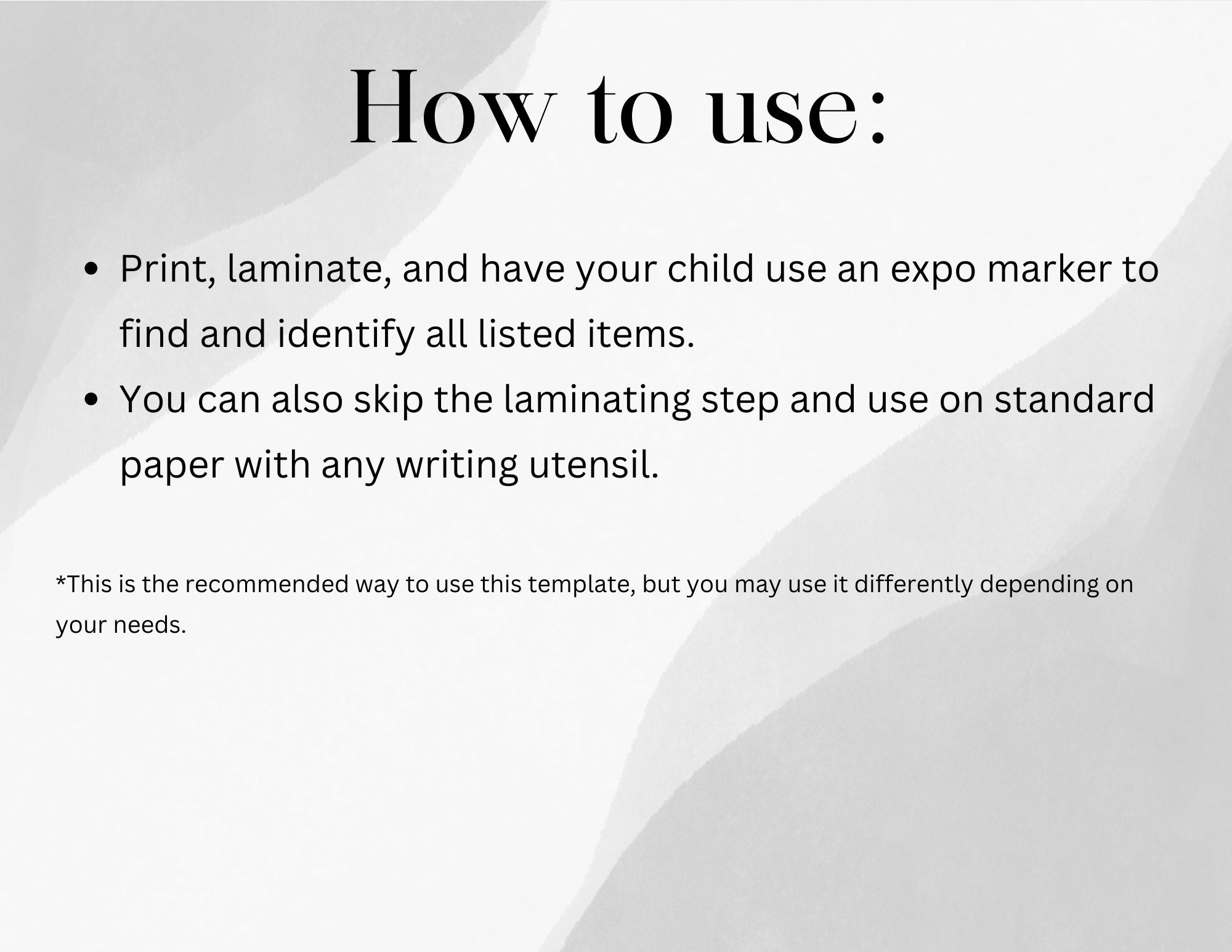 Easy Search and Find Worksheet Digital Download - Etsy