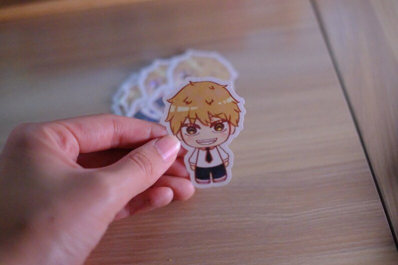 Chainsaw Man Cute Chibi Anime Stickers (makima Denji Aki Angel Power ...