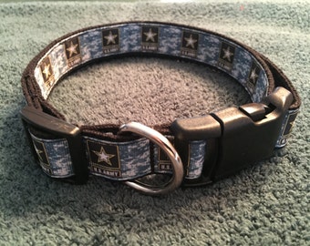 Army dog collar | Etsy
