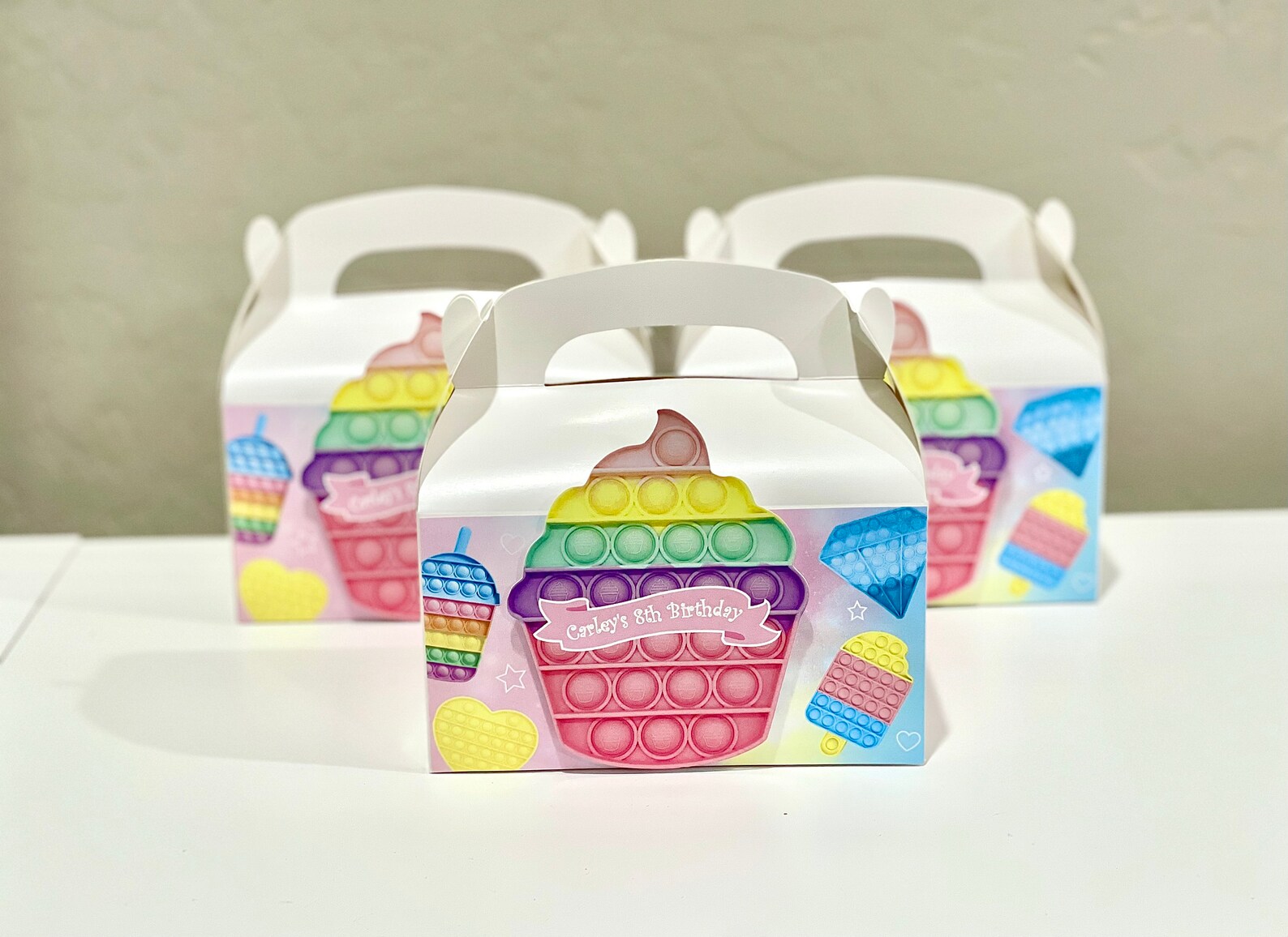 Popit Cupcake Toppers Pop it Birthday Party Decoration | Etsy