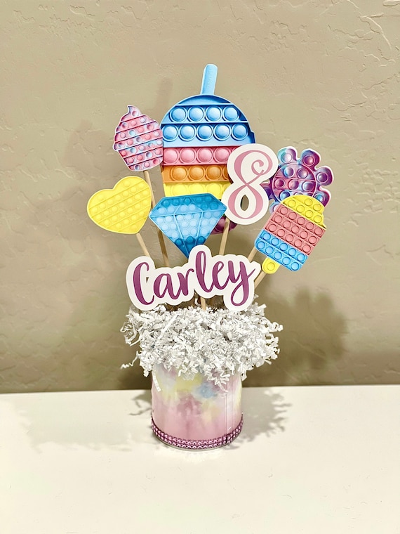 Pop it toy party, centerpiece, popit party decoration, fidget toy ...