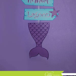 Mermaid Welcome Sign the Little Mermaid Mermaid Mermaid | Etsy
