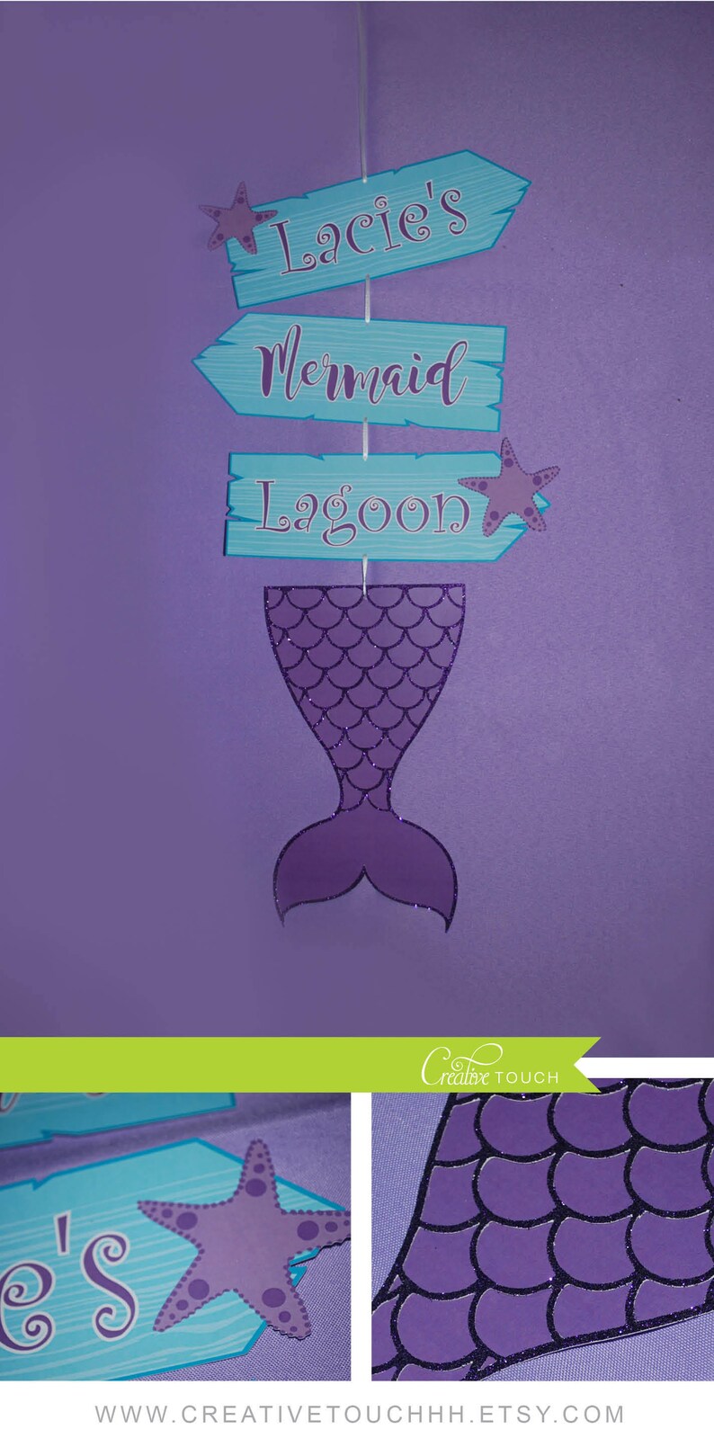 Mermaid Welcome Sign the Little Mermaid Mermaid Mermaid - Etsy