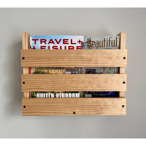 Wall Magazine Rack - Etsy
