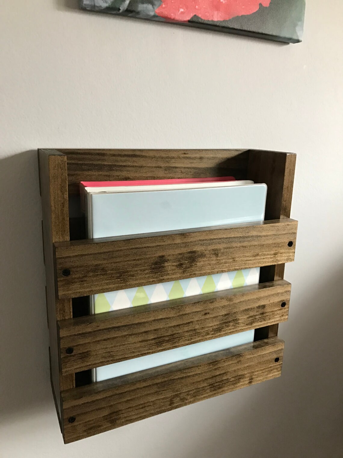 Restaurant Menu Holder Wall Mounted Menu Storage Wood Menu | Etsy