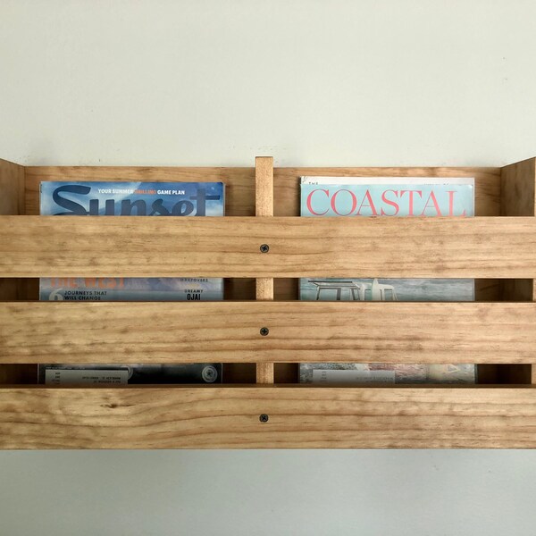 Wall Magazine Rack - Etsy