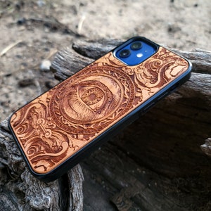 Laser Engraved Human Eye Wood Phone Case: Intricate Art - Etsy