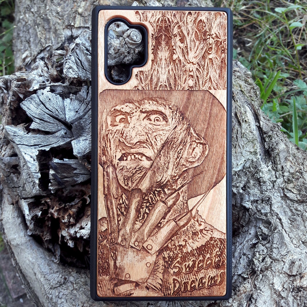 Freddy Krueger Wood Phone Case: Engraved Horror Art - Etsy