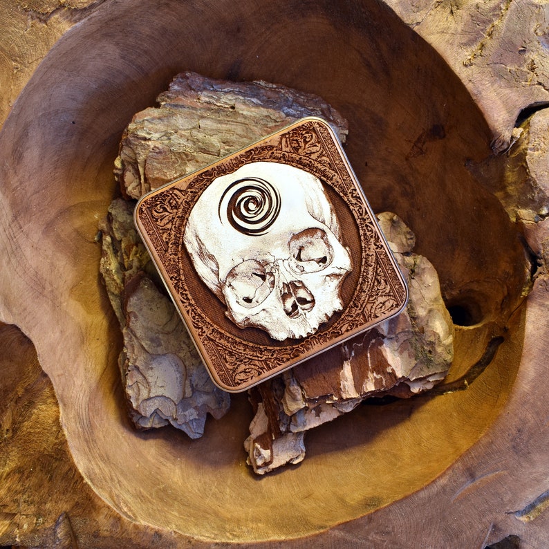 Gothic Skull Wireless Charger: Laser Engraved Wood Tech Gift - Etsy