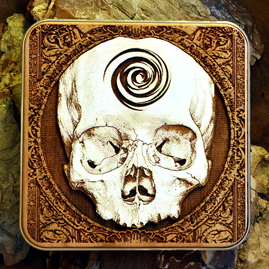 Wood Anniversary Tech Gift for Him | Gothic Wireless Charger | Birthday ...