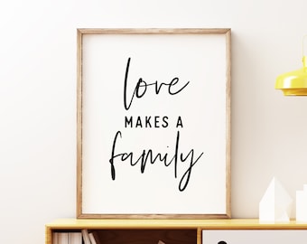 Love Makes a Family | Etsy