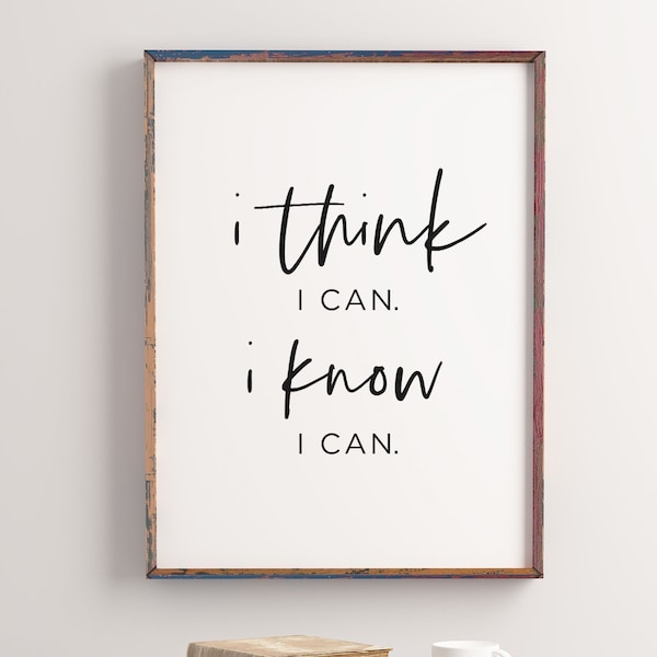 I Think I Can - Etsy