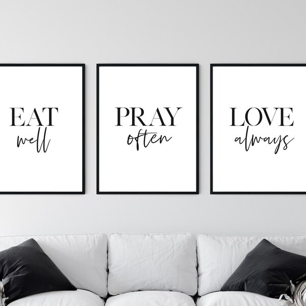 Eat Well Print - Etsy