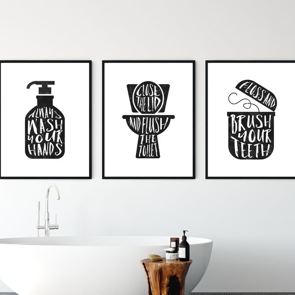 Letreros de baño limpios - Etsy México