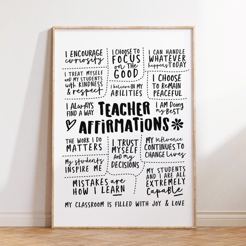 Motivational Poster for Teachers - Etsy
