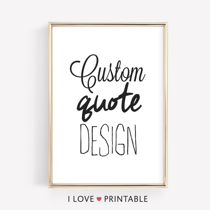 Custom Quote Poster - Etsy
