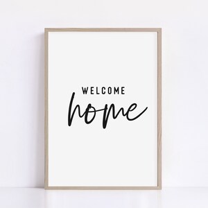 Welcome Home Printable Wall Art, Welcome to Our Home Art Print, New ...