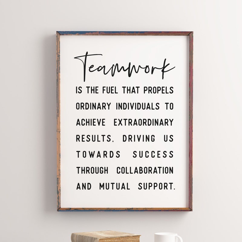 Teamwork Posters - Etsy