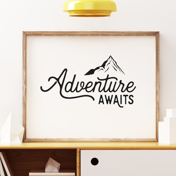 Adventure Awaits Wall Art - Etsy